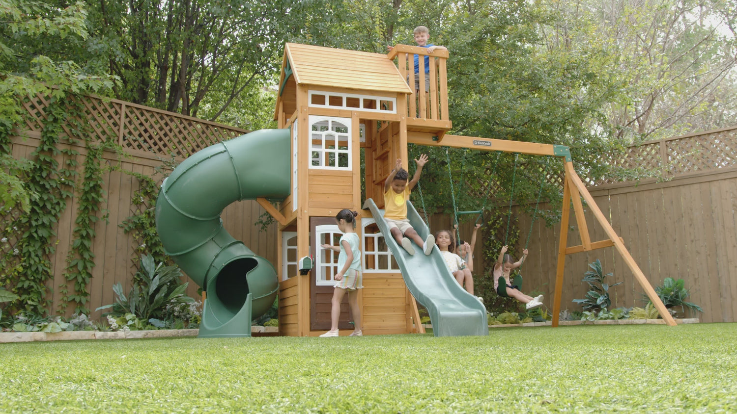Ridgemoor Perch Wooden Swing Set | KidKraft CA